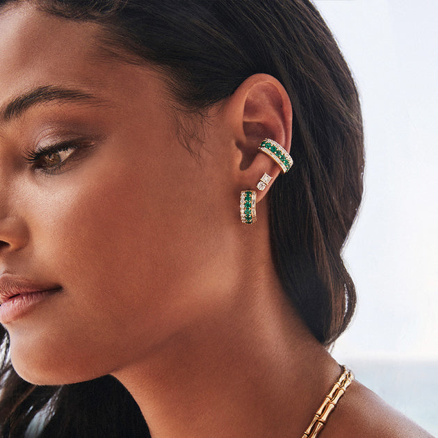 Emerald ear cuff store
