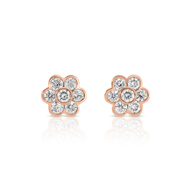 DIAMOND FLORA STUDS – Anita Ko