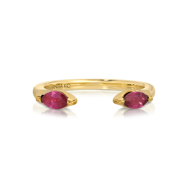 RUBY MARQUISE ORBIT RING – Anita Ko
