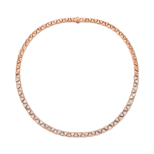BEZELED TRILLION DIAMOND CHOKER – Anita Ko