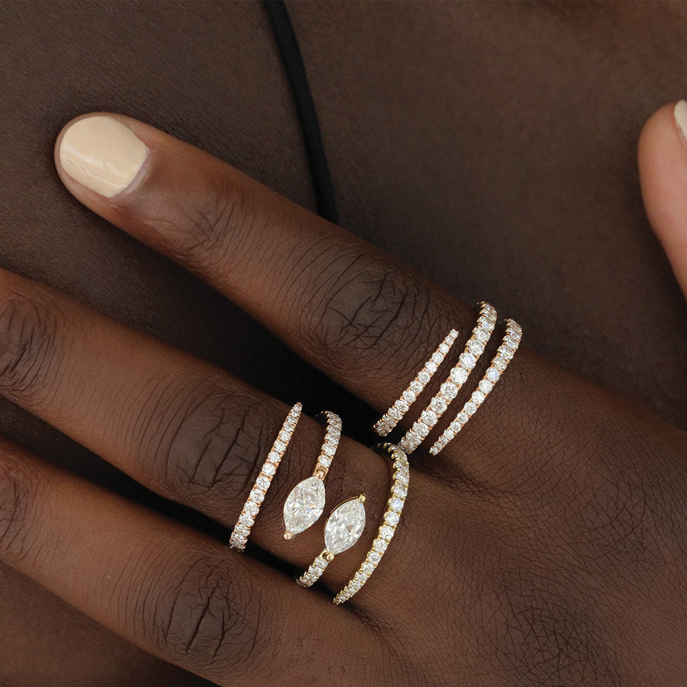 DIAMOND COIL RING – Anita Ko