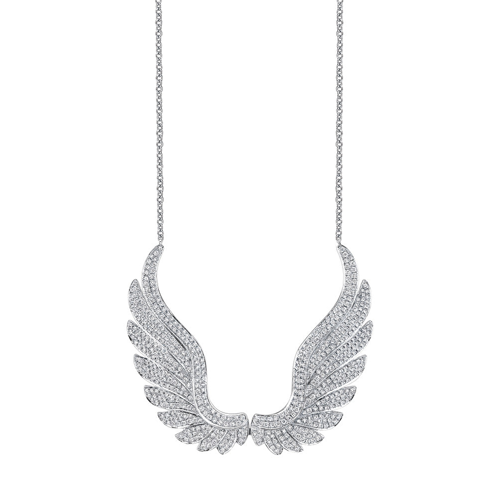 LARGE DIAMOND WING NECKLACE – Anita Ko