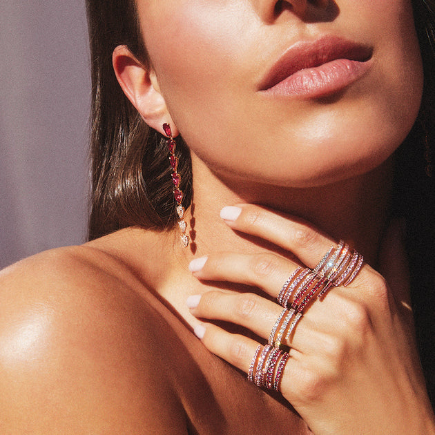 RUBY PINKY COIL RING – Anita Ko