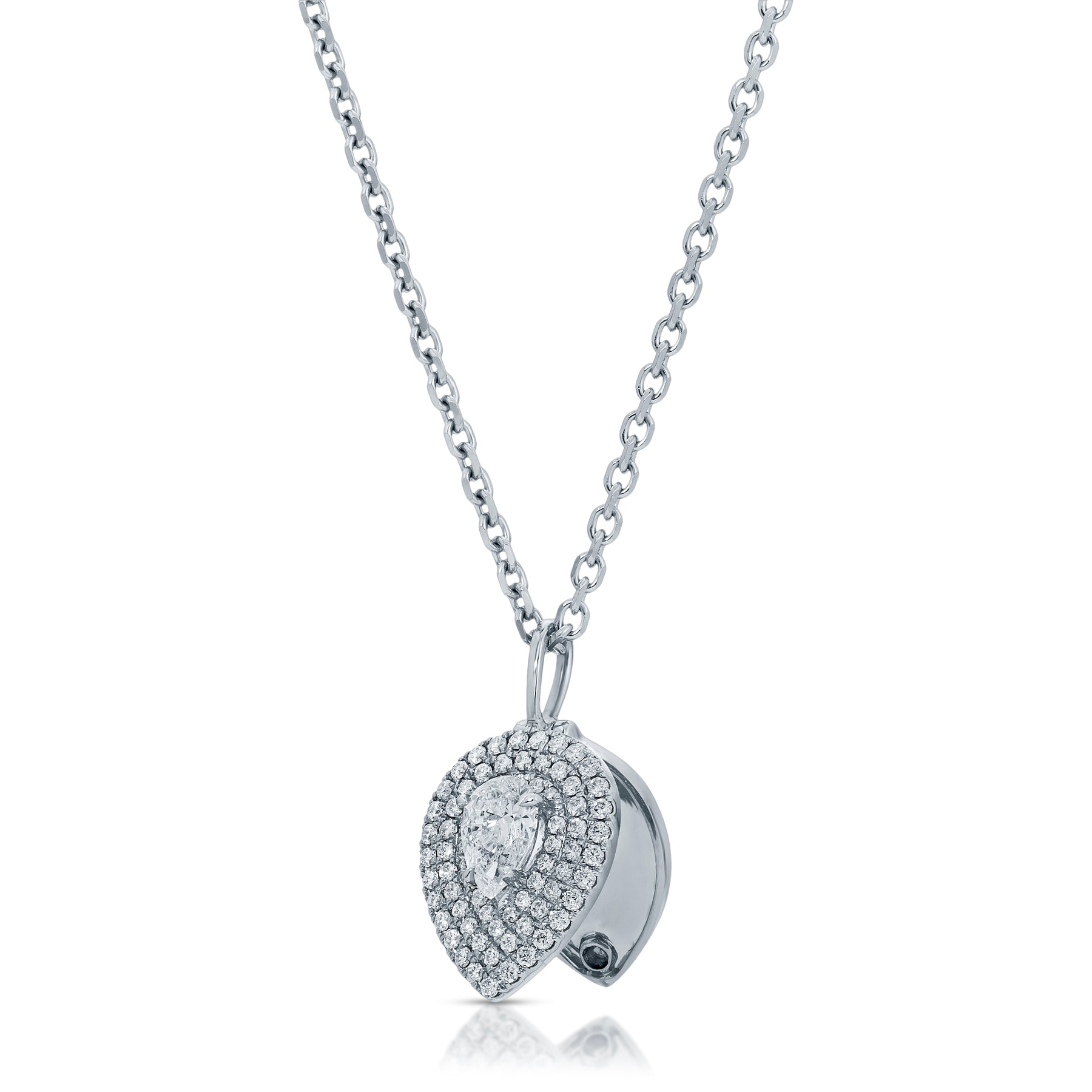 PEAR SHAPED DIAMOND PAVE LOULOU LOCKET – Anita Ko