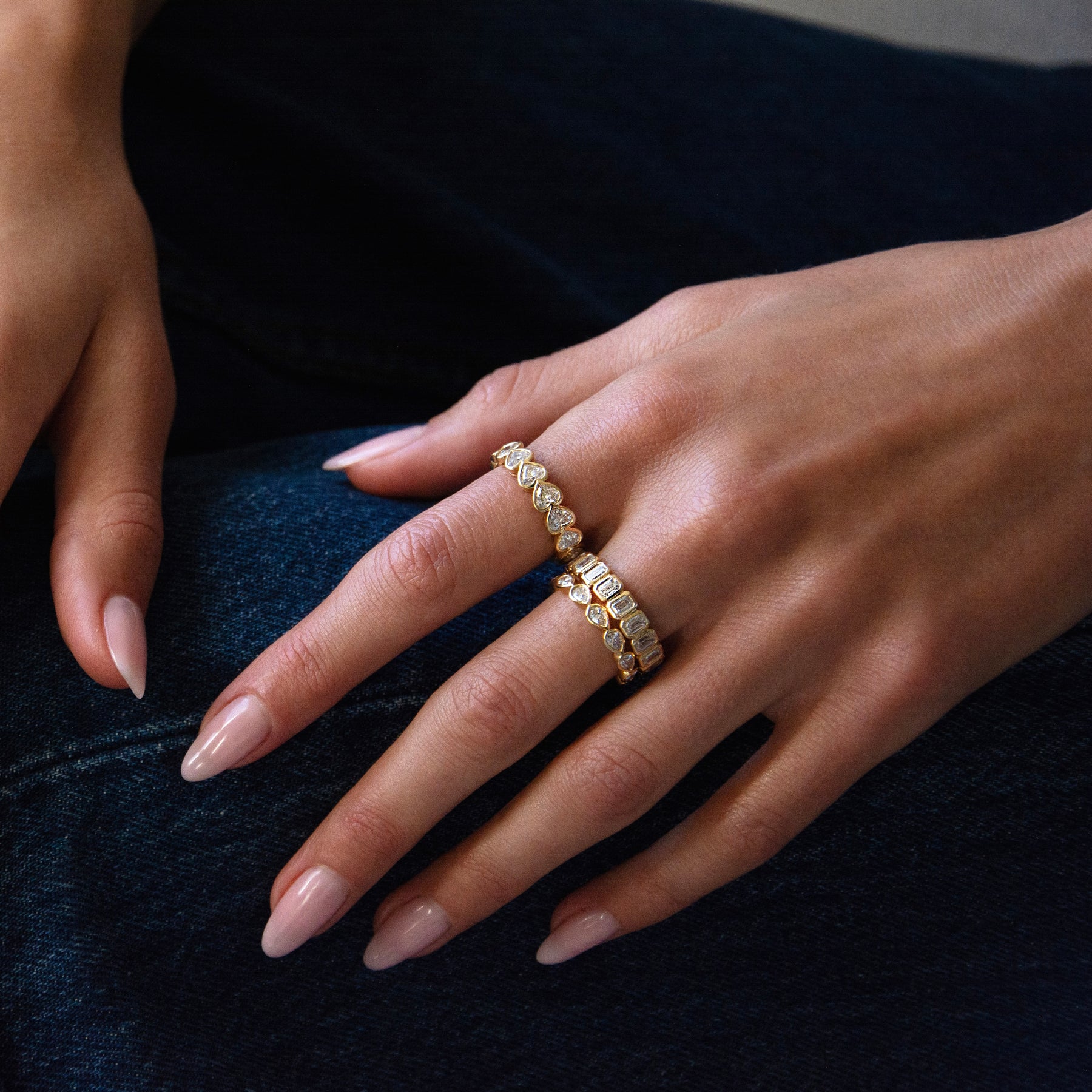 SIDEWAYS BEZELED PEAR DIAMOND RING – Anita Ko