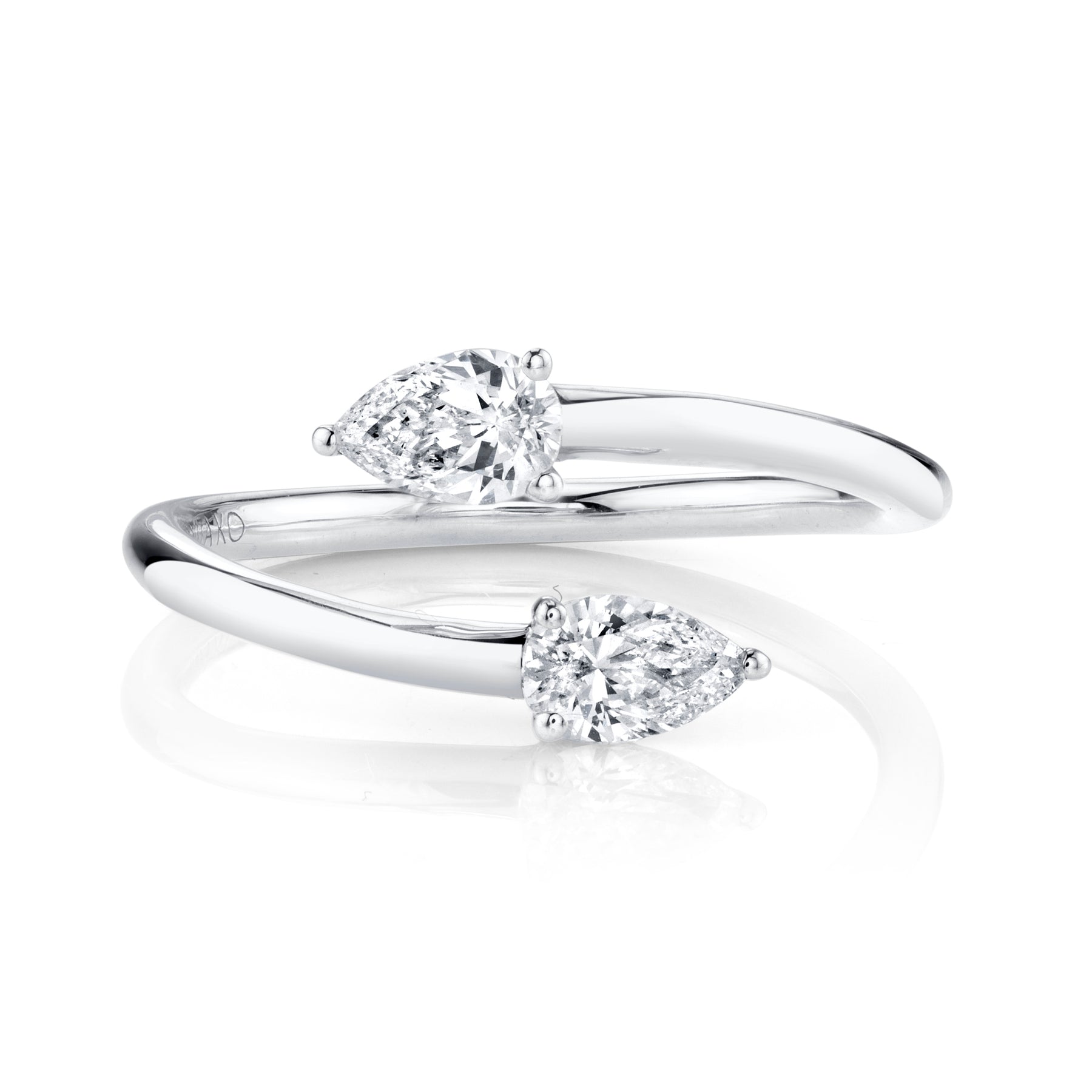 TWO STONE DIAMOND CLAW RING – Anita Ko
