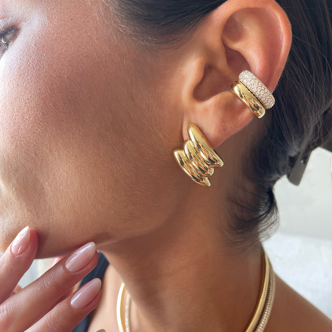 LARGE CLAIRE EARRINGS – Anita Ko