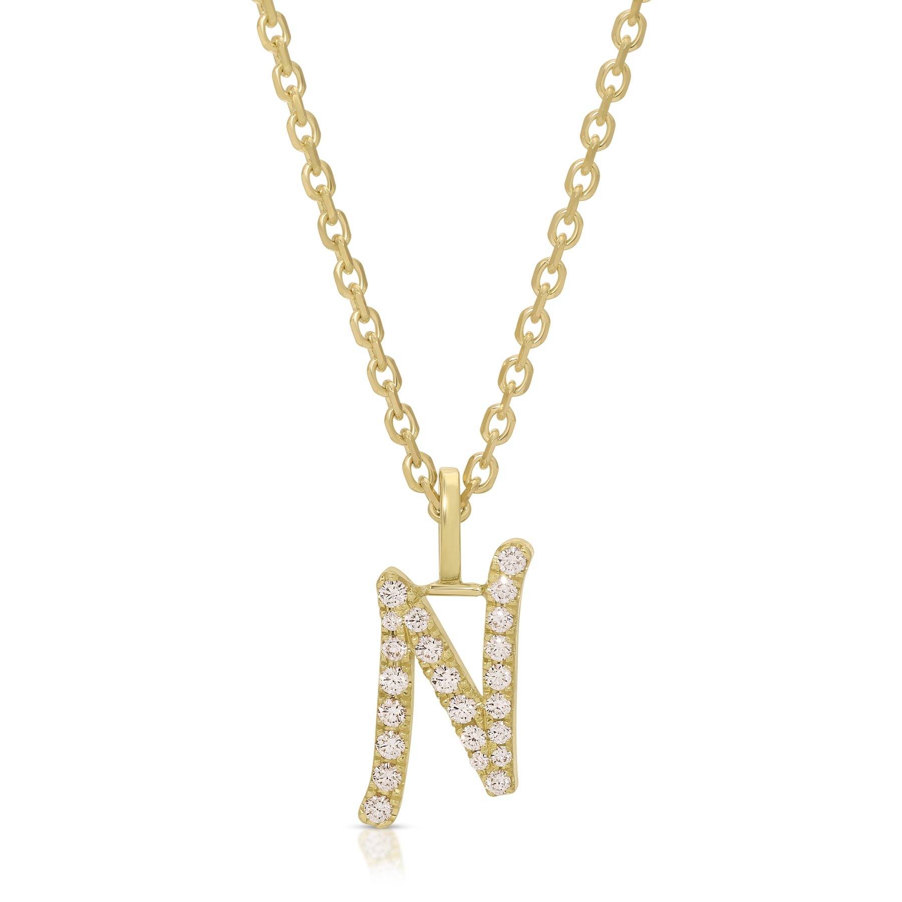 DIAMOND INITIAL DROP PENDANT – Anita Ko