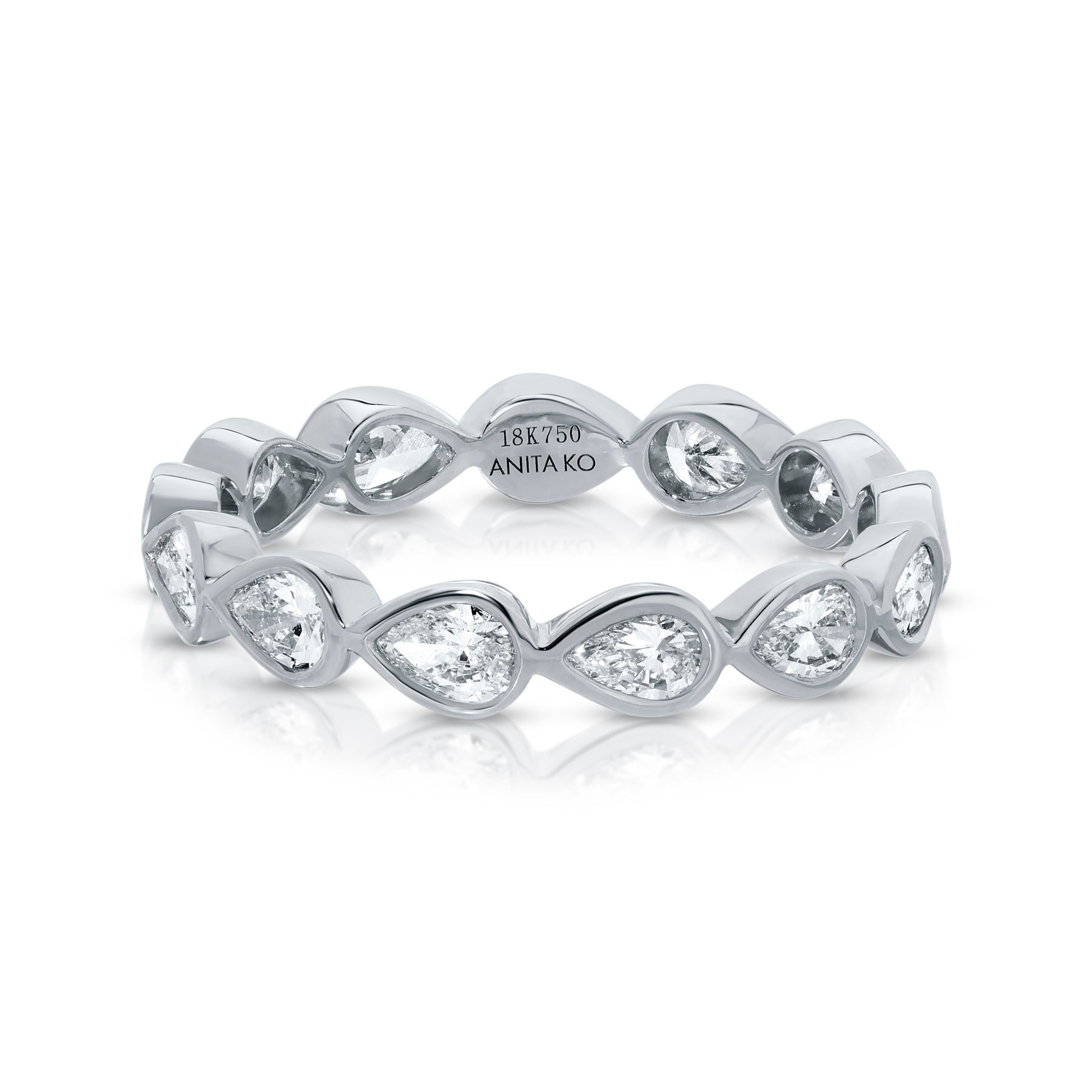 SIDEWAYS BEZELED PEAR DIAMOND RING – Anita Ko