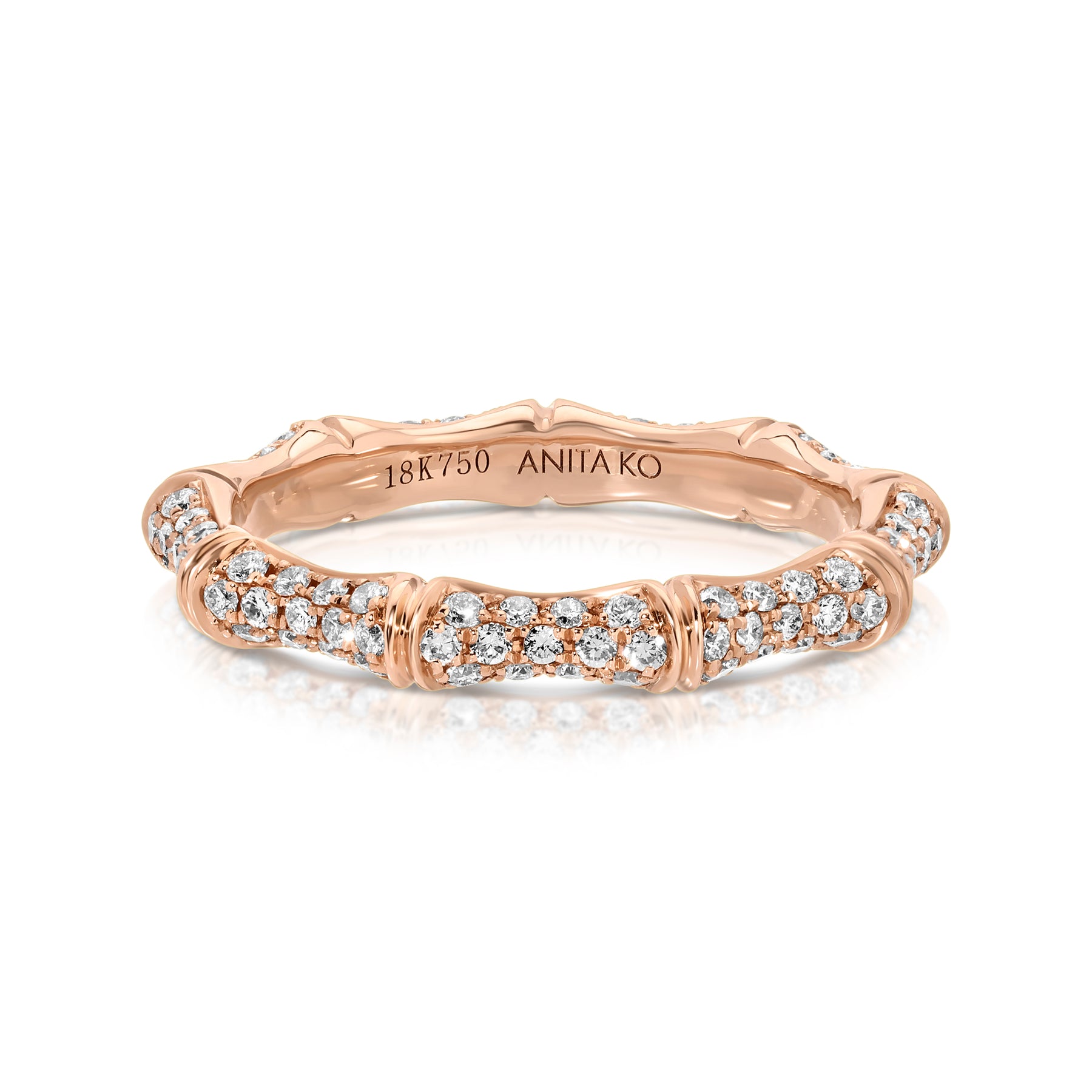 DIAMOND BAMBOO RING – Anita Ko
