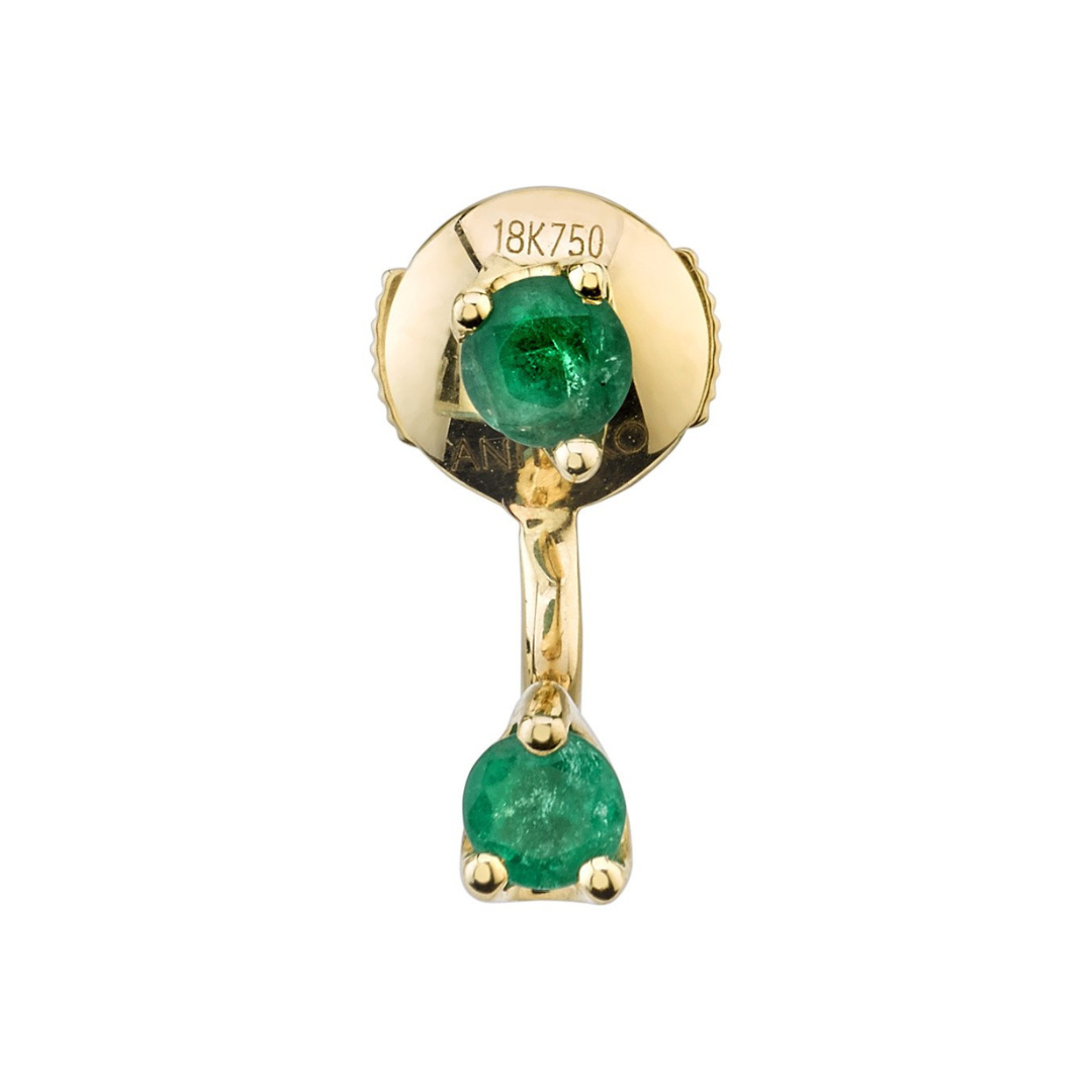 CLASSIC EMERALD ORBIT EARRING – Anita Ko