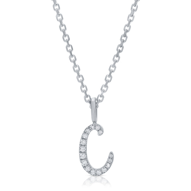 DIAMOND INITIAL DROP PENDANT – Anita Ko