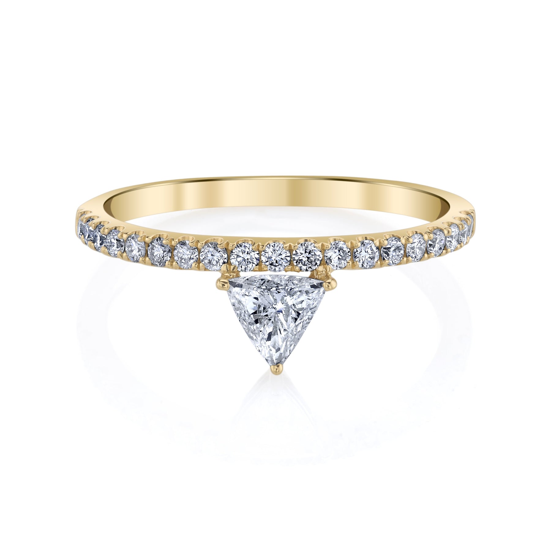 LUXE TRIANGLE DIAMOND RING – Anita Ko