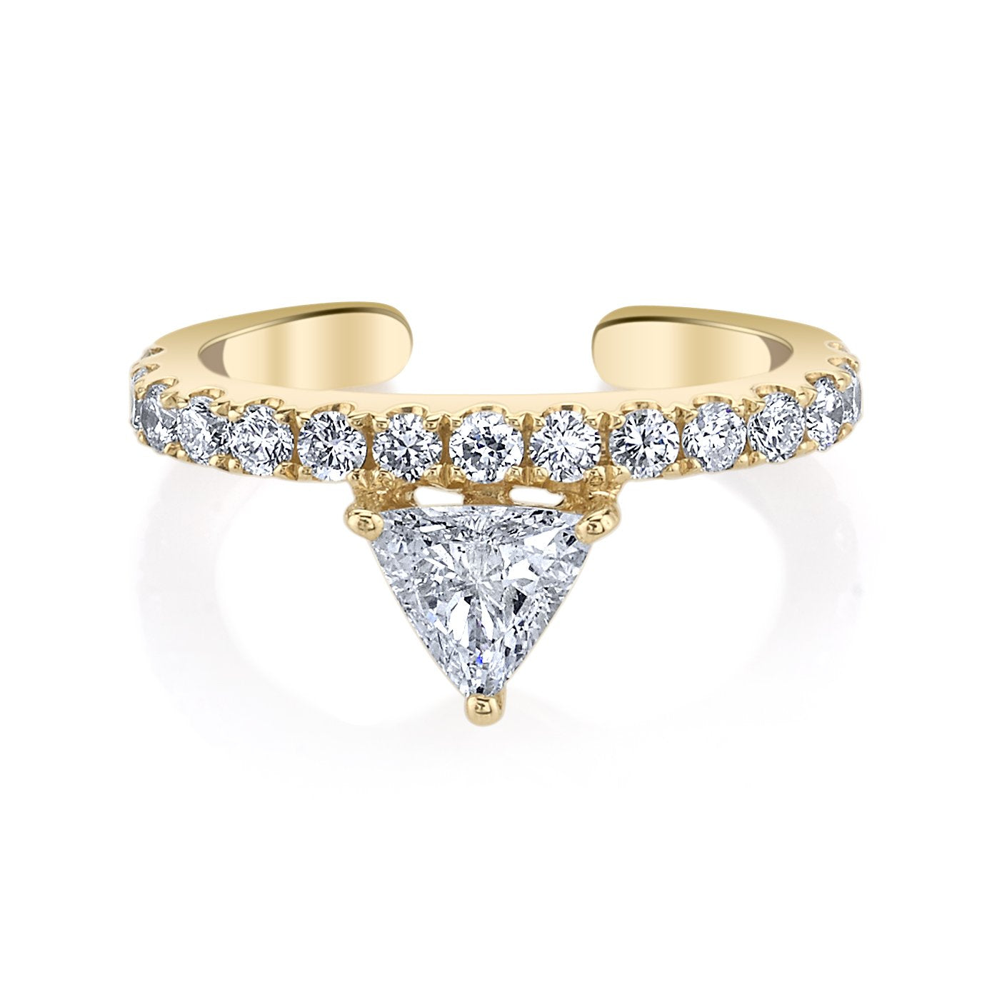 LUXE TRIANGLE DIAMOND EAR CUFF – Anita Ko