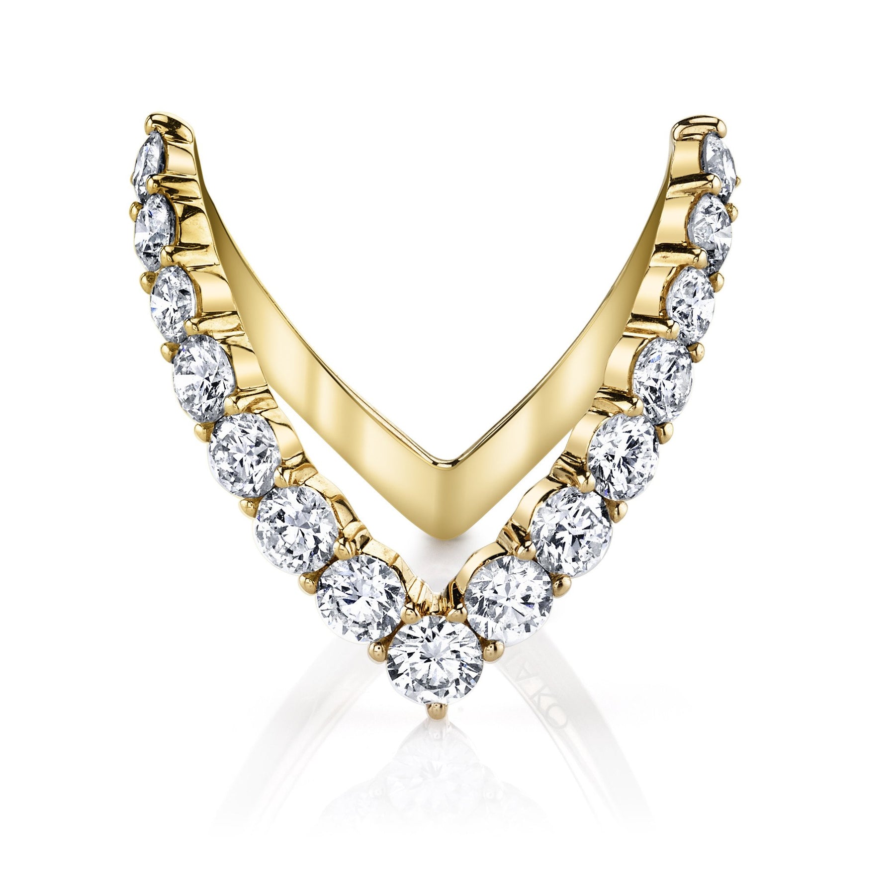 ROUND DIAMOND V RING – Anita Ko