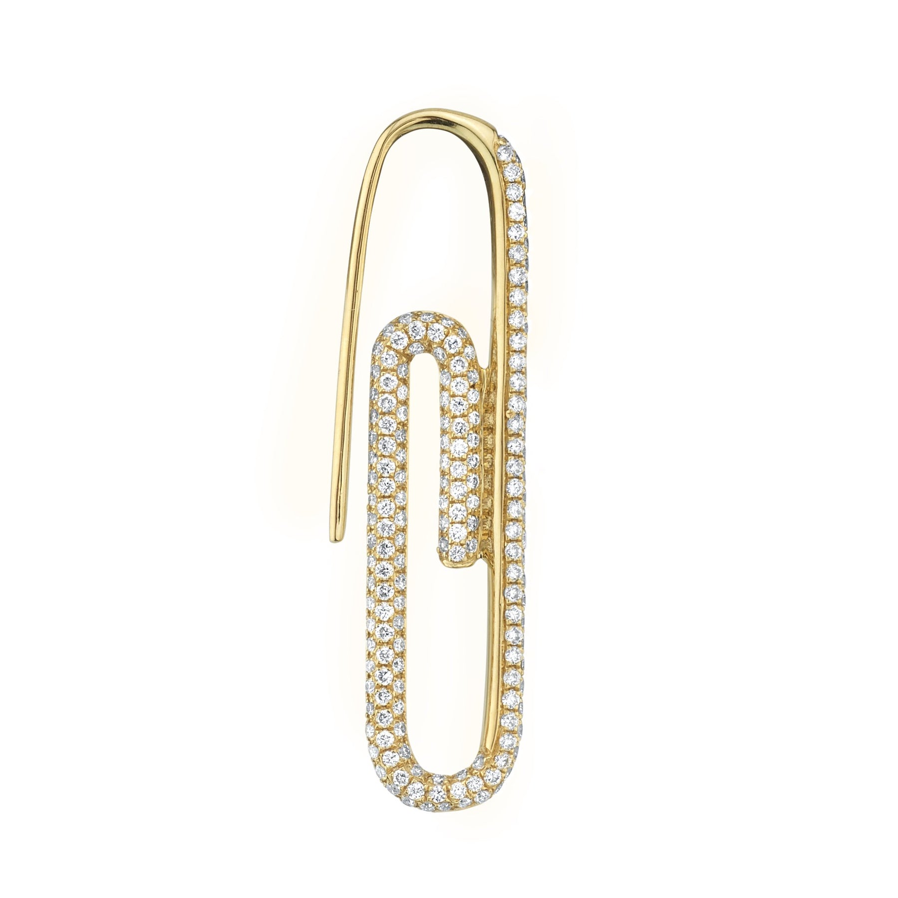 DIAMOND PAPER CLIP EARRING – Anita Ko