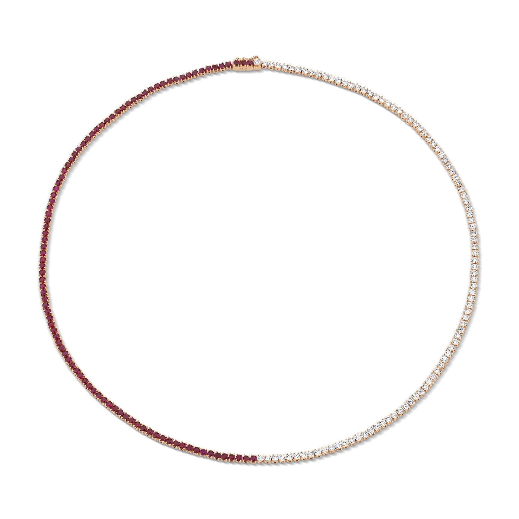 DIAMOND AND RUBY HEPBURN CHOKER 16" – Anita Ko
