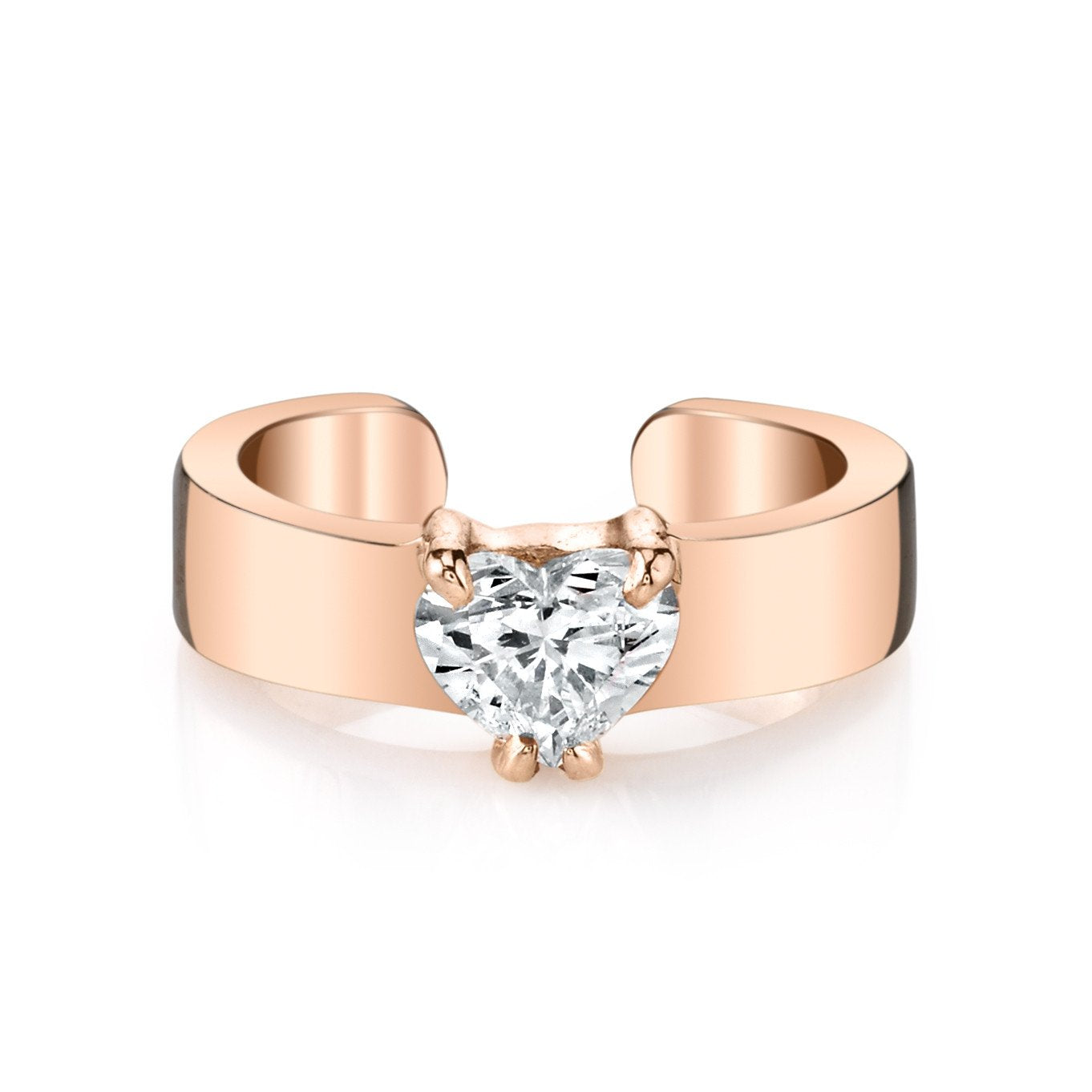 HEART SHAPED DIAMOND EAR CUFF – Anita Ko