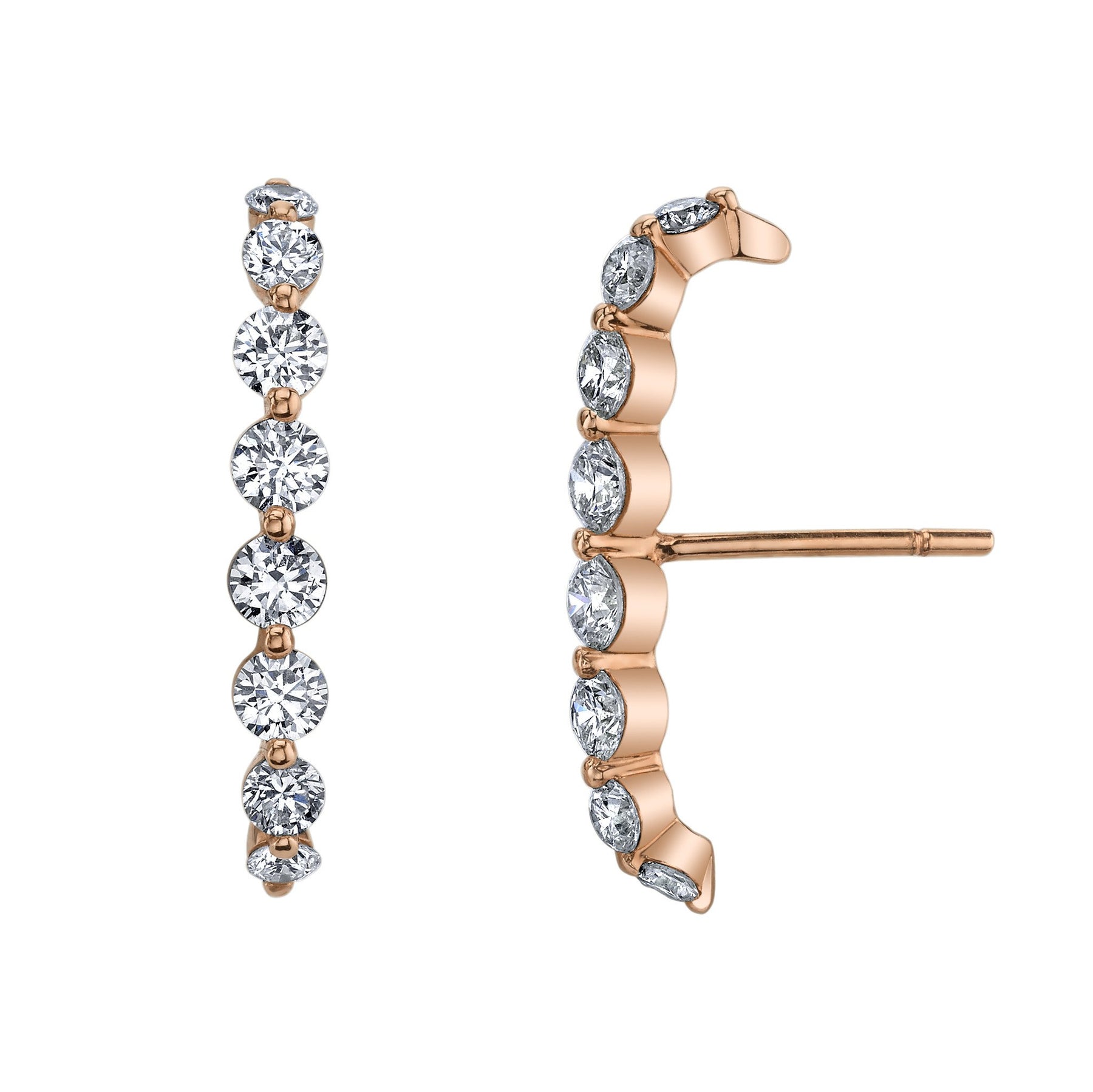 LARGE DIAMOND FLOATING LOBE CUFF – Anita Ko