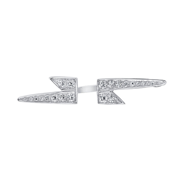 SINGLE DIAMOND LIGHTNING BOLT EARRING – Anita Ko