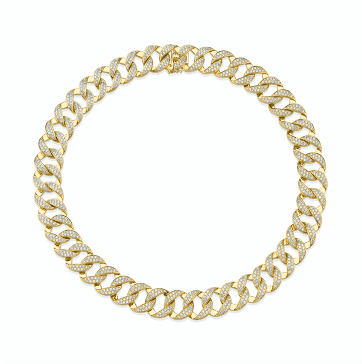 HEMINGWAY DIAMOND CHAIN LINK CHOKER – Anita Ko