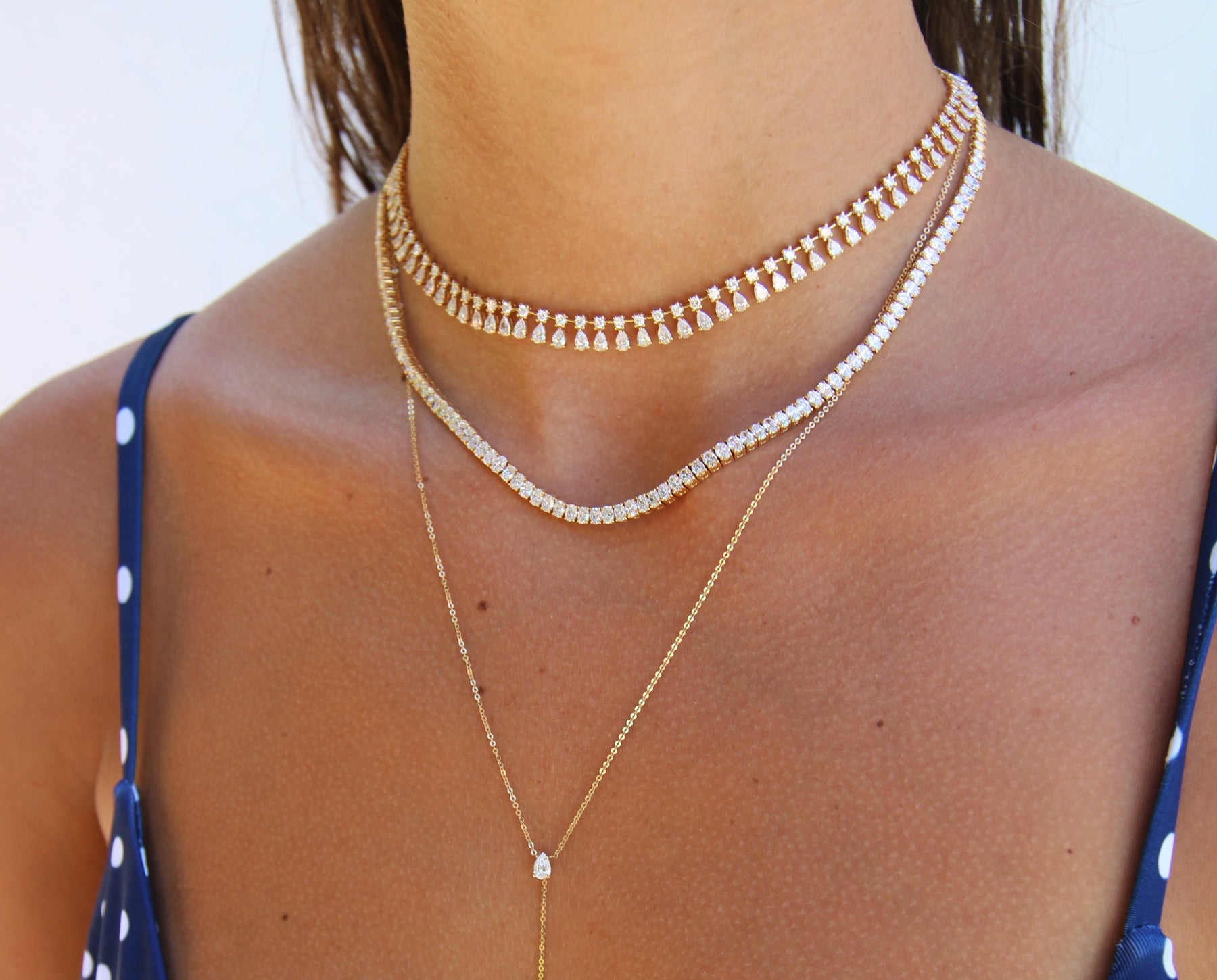 OVAL DIAMOND CHOKER – Anita Ko