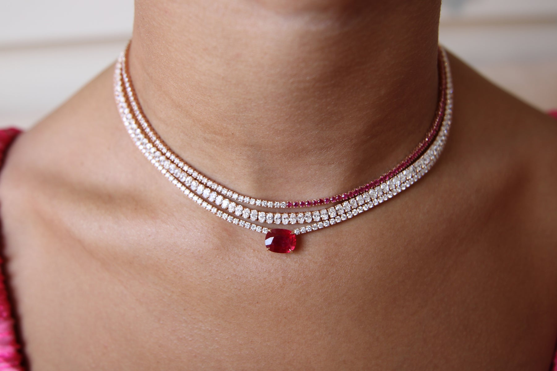 OVAL DIAMOND CHOKER – Anita Ko